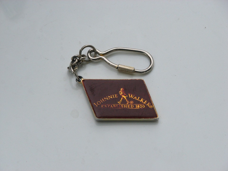 Vintage Johnnie Walker Red Label keychain Old scotch whisky key ring ...