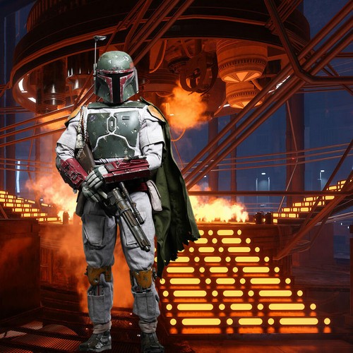 1/6 Bespin Carbonite Backdrop 15”x15” - For 1/6 Boba Fett Darth Vader ...