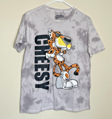 Cheetos T-shirt Tie Dye Chester Cheetah Men’s Small Gray Graphic Cheesy ...