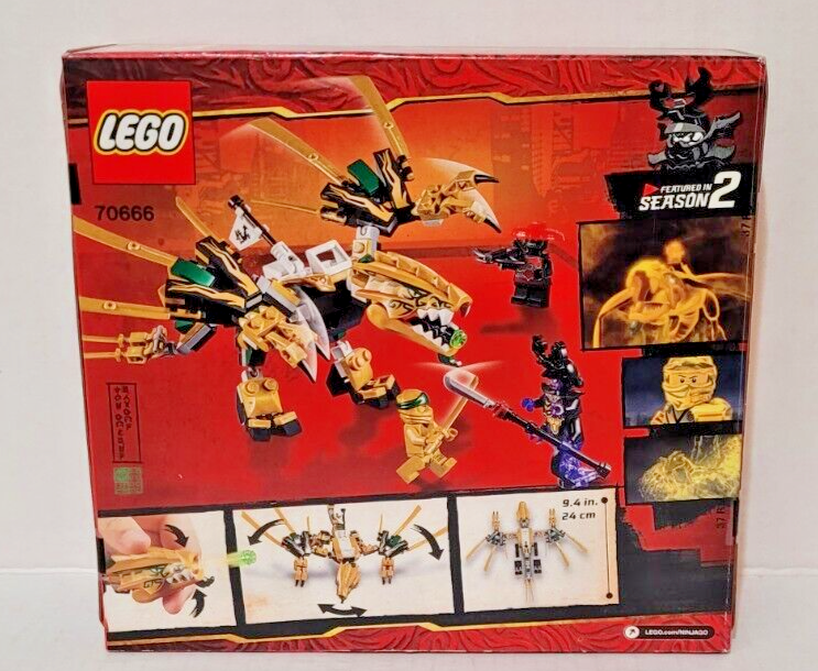 LEGO Ninjago Legacy the Golden Dragon 70666 (171 Pieces) 673419301718 ...
