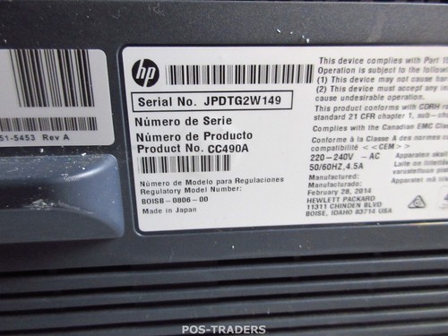 HP LaserJet CP5225 Color Laser Printer Color CC490A 6835 PRINT ONLY ...