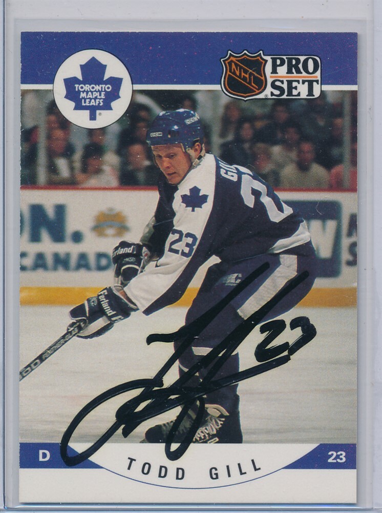 Autographed Todd Gill 1990 Pro Set Hockey Card | eBay
