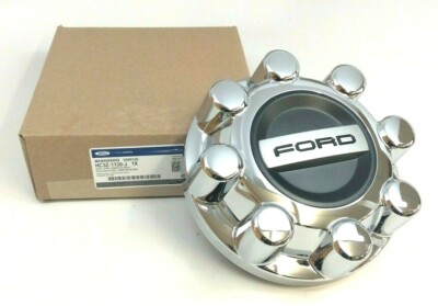 2017-2022 Ford F-250 F-350 Super Duty chrome black center Wheel Hub Cap ...