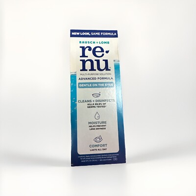 Bausch + Lomb renu Advanced Formula Multi-Purpose Eye Contact Lens ...