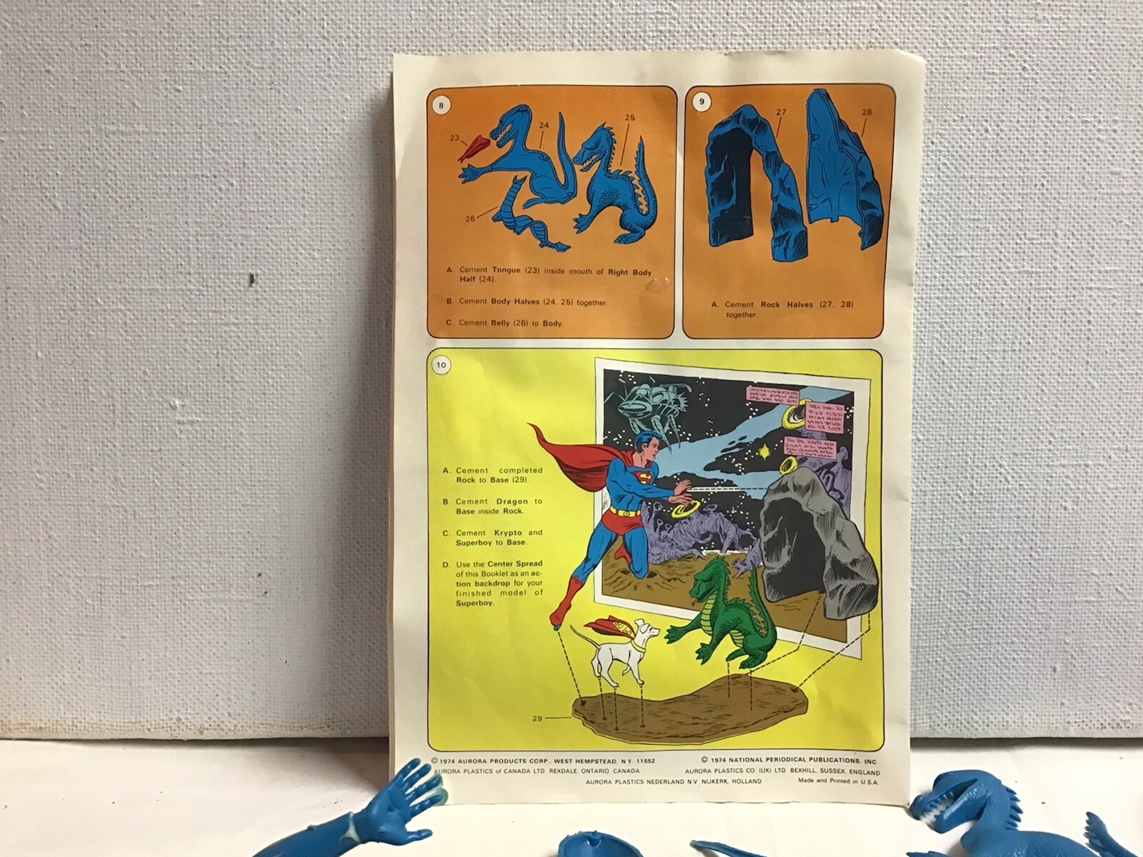 AURORA SUPERBOY COMIC SCENE 1974 Model kit Used complete | eBay