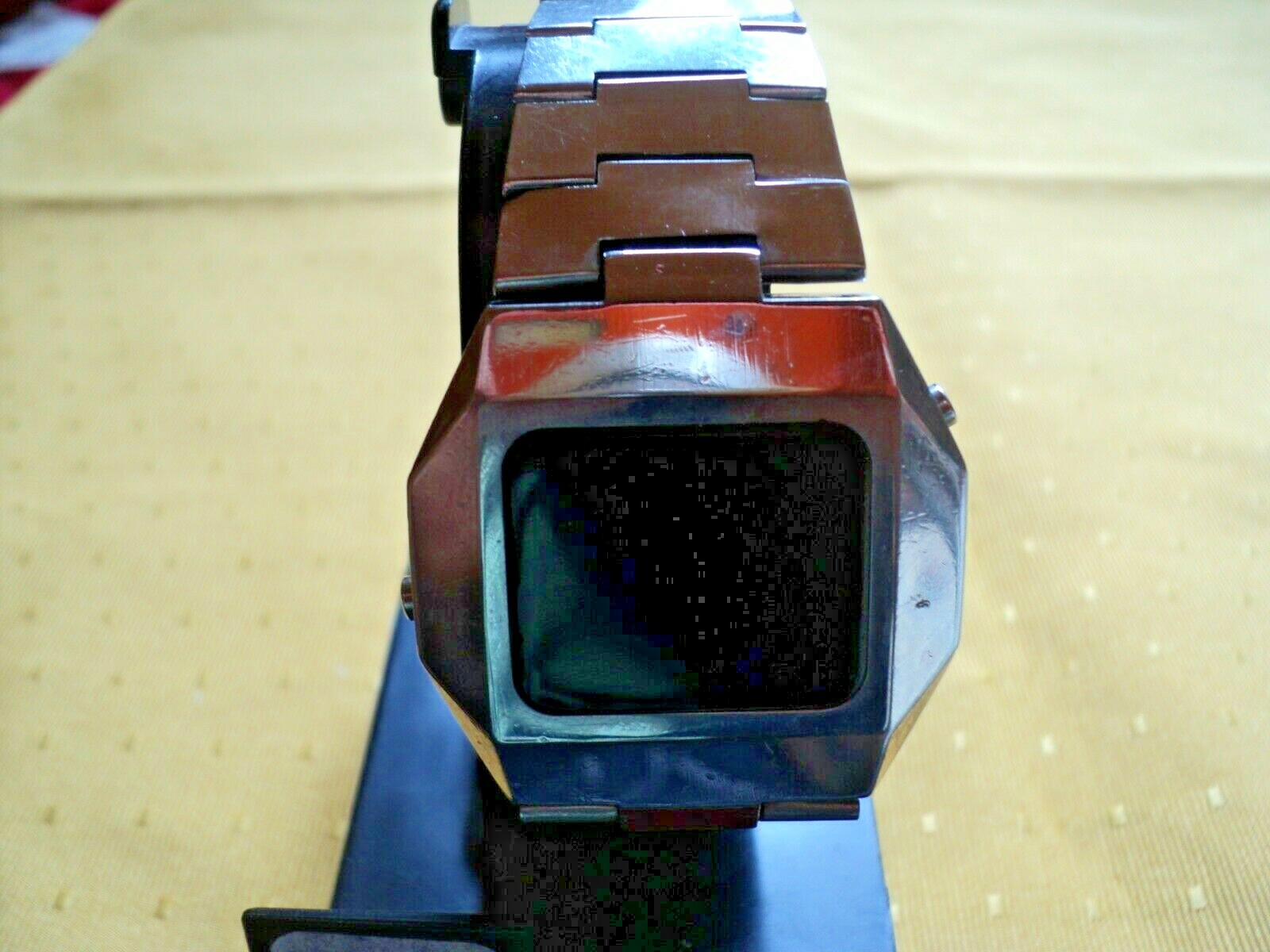 COMPU CHRON vintage LED watch All Stainless Steel 36x40mm | eBay