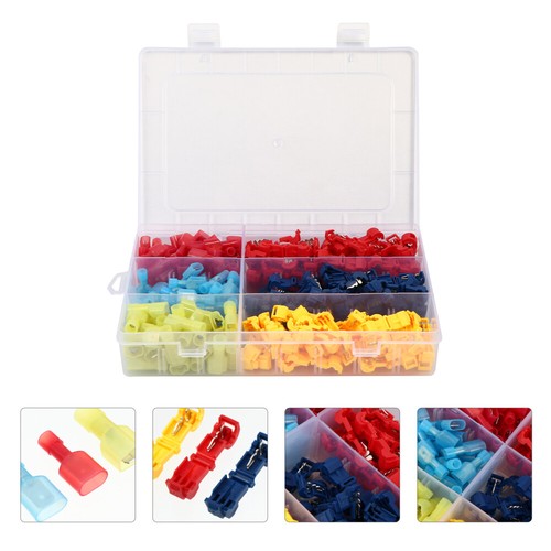 200 Pcs Wiring Jacket Set Quick Splice Disconnect Wire Terminals ...