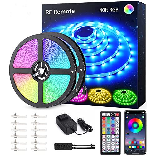 40ft Rgb Smart Led Strip Light Kit Flexible Color Changing 360 Units ...