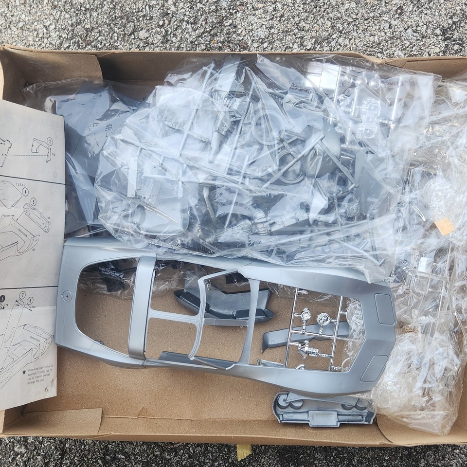 mpc Corvette Indy Pace Car 1:16 Scale Model Kit Silver Black Decals ...