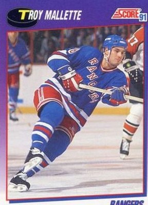 1991-92 Score American #178 Troy Mallette NM-MT NY Rangers | eBay