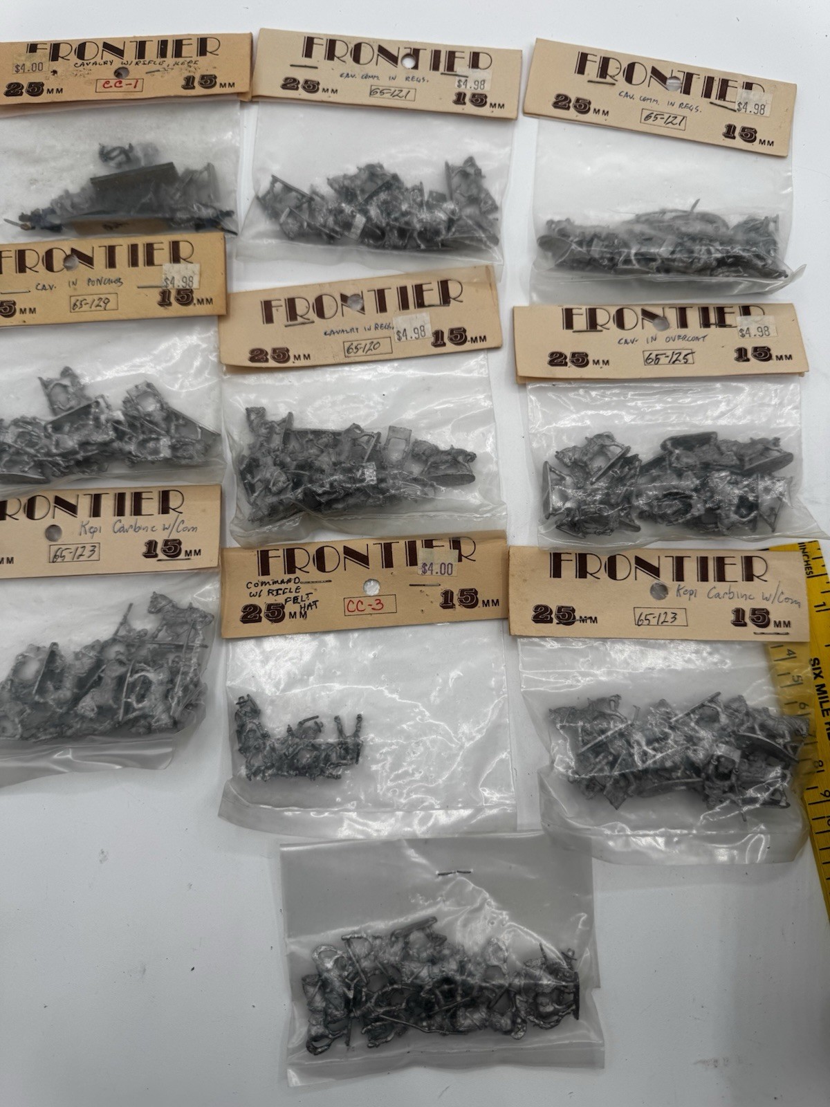 Frontier Lead Miniatures 15mm Old West ACW Figures Lot Of 10 Packs ...