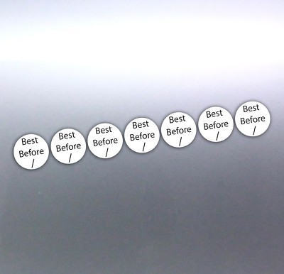 56 Best Before stickers at 15mm different colours days kitchen chef use ...