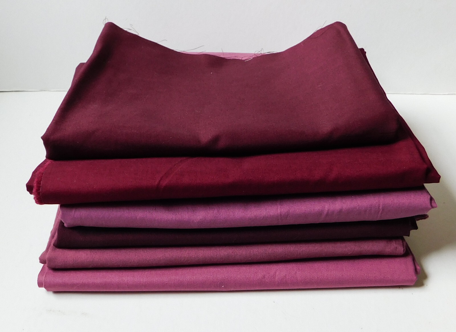 14 Yards Vintage Solids Maroon Plum Raspberry Reds Fabric Lot FS1 | eBay