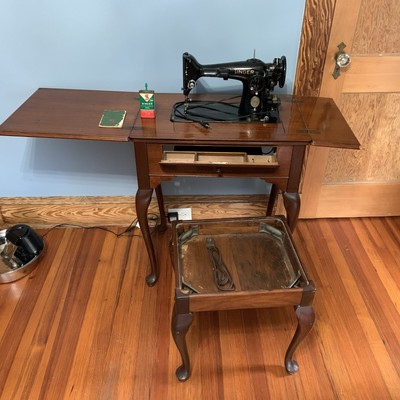 Heavy Duty SINGER 201-2 Sewing Machine ANTIQUE includes Manual | eBay