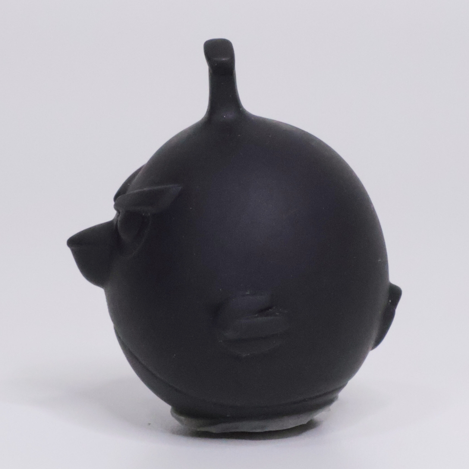 SAMPLE RARE Angry Birds Knock On Wood Bomb Black Figure | 2011 Mattel ...