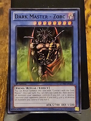 Dark Master - Zorc - 1st Edition - Yugioh Dark Ritual Spell - Vintage ...
