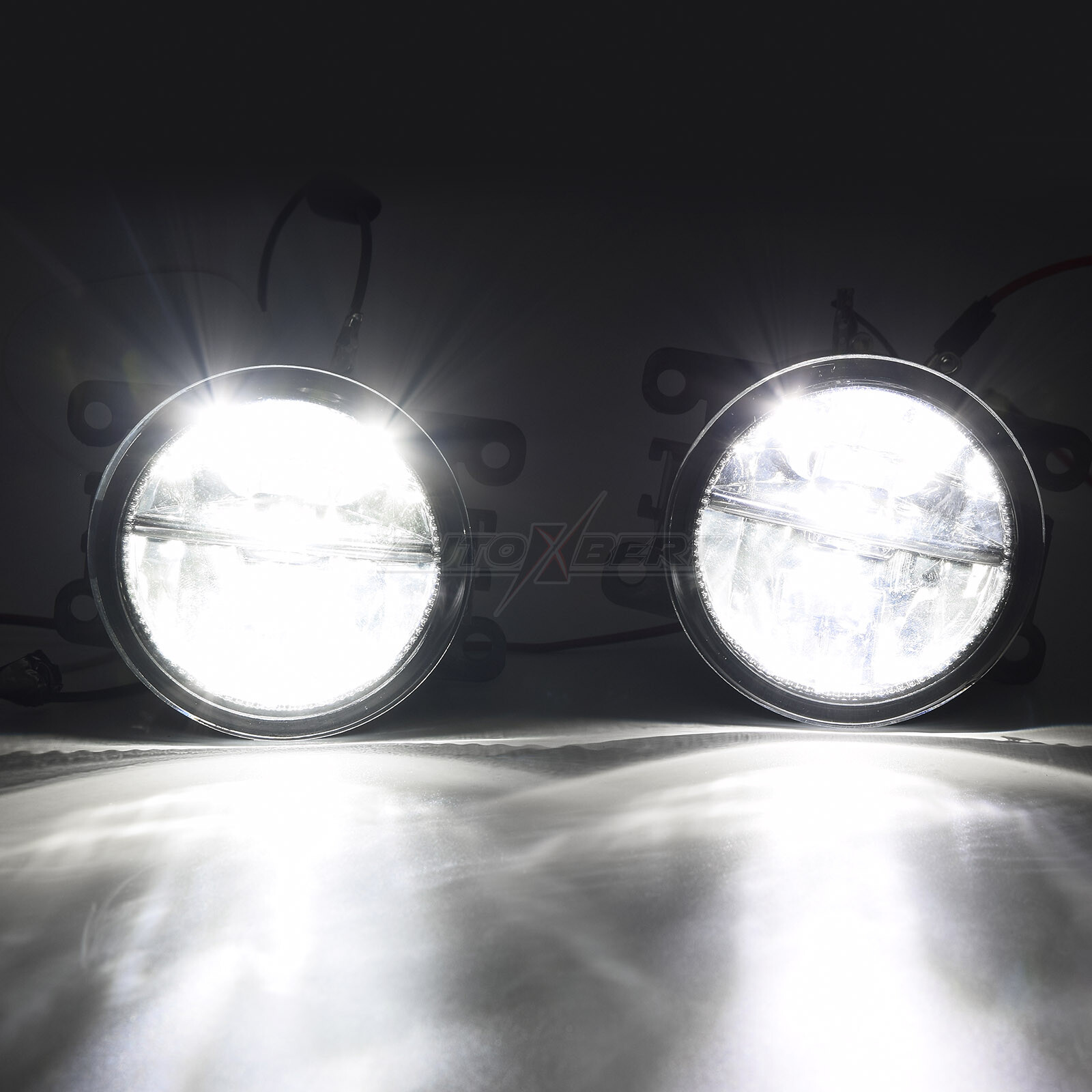 2x White Front Bumper Fog Light For Suzuki Ignis Baleno Jimny Swift ...