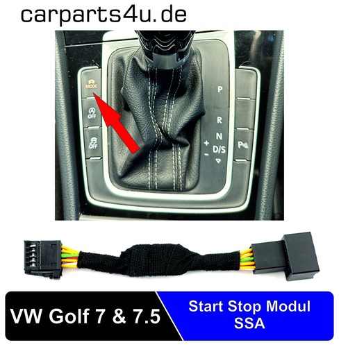 VW Golf 7 & 7.5 SSA Start Stop Automatik Modul Plug & Play Memory ...