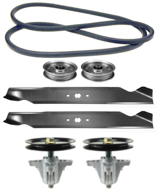 Murray M200-46 46" Lawn Mower Deck Parts Kit Spindles Blades Belt Idler ...