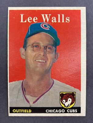 1958 Topps #66 Lee Walls (Chicago Cubs) NICE GLOSSY FRONT! | eBay