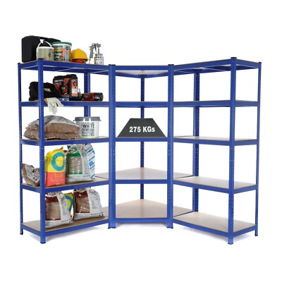 Heavy Duty Garage Corner Racking Kit 1800mm x 900mm / 840mm x 300mm ...