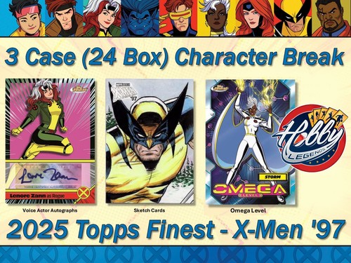 Cyclops 2025 Topps FINEST X-Men 97 3 Case (24Box) Character Break#3 | eBay