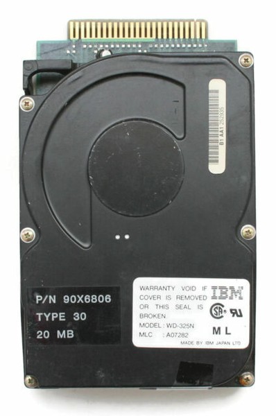 IBM 20mb HDD Ps/2 System 50 90x6806 Type 30 MLC A07282 () for sale ...