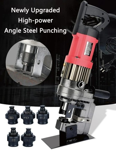 High-power Portable Angle steel Punching Machine U-type Steel Plate ...