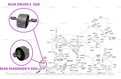 55274&55275-3W000 for 2pcs 2014 Hyundai Tucson Rear Lateral Control Arm ...