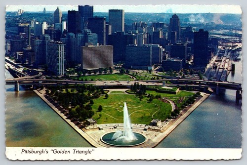 Postcard Pennsylvania Pittsburgh Golden Triangle c1978 Costantino 11V ...