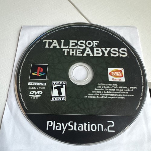 Tales of the Abyss (Sony PlayStation 2 PS2) Disc Only Tested | eBay