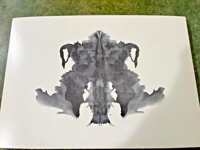 Rorschach Plate #4 Psychodiagnostic Plates Cards Inkblot Rare Authentic ...