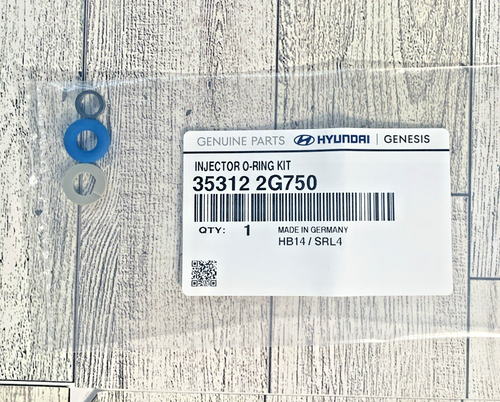 Hyundai Fuel Injector O-Ring Set OEM Pack of 3 353122G750 NEW Fits 2011 ...
