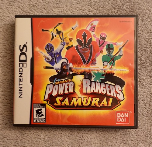 POWER RANGER, SAMURAI, CIB W MANUAL , TESTED VGC NINTENDO DS, BANDAI ...