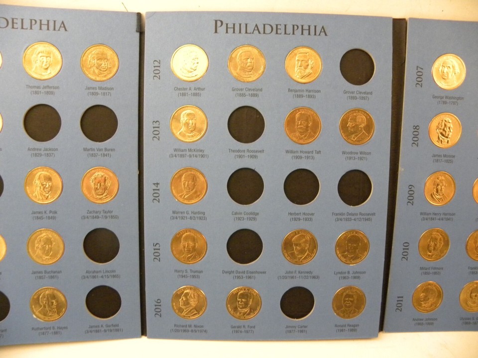 Whitman Deluxe Presidential Dollar Album (Includes 54 Coins in Nice ...