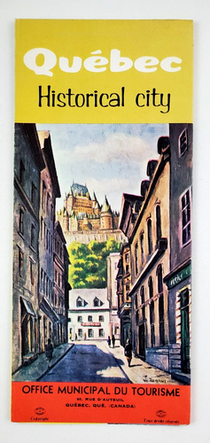 1960s Quebec Canada City Tourist Guide French English Vintage Travel ...