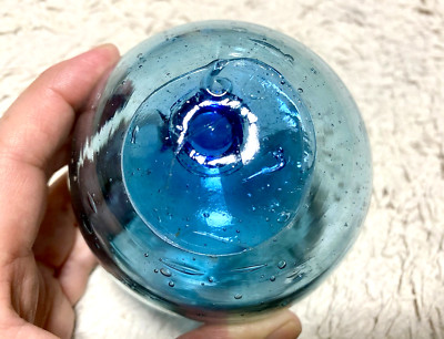 Rare Antique Japanese Glass Fishing Float – Blue Hand-Blown Glass | eBay