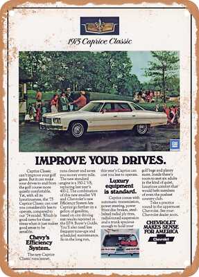METAL SIGN - 1975 Chevy Caprice Classic Sport Sedan Vintage Ad | eBay