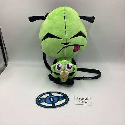 Invader Zim Mini Backpack Bag Green Plush Monkey GIR Tongue 15 ...