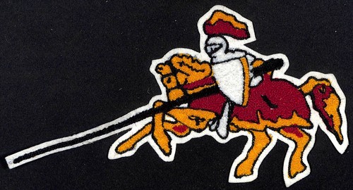 Jousting Armored Knight Large Jacket Patch Team? Vintage c1970's-80's ...