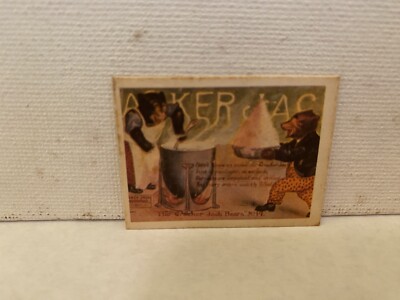 Cracker Jack Minature Post Card Bears Cooking Postcard #6 Miniature | eBay