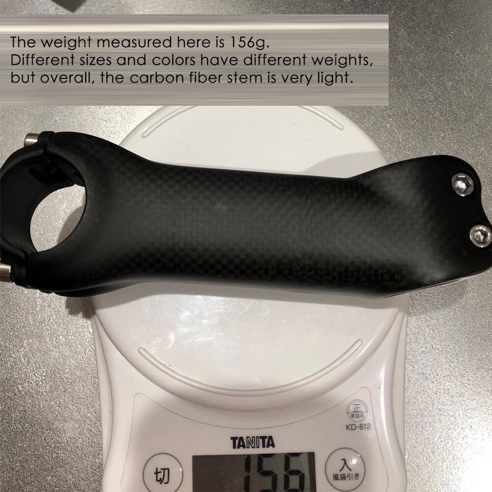 Carbon Stem Carbon Fiber MTB Stem 31.8mm Road Bike Bicycle Stems 1-1/8 ...