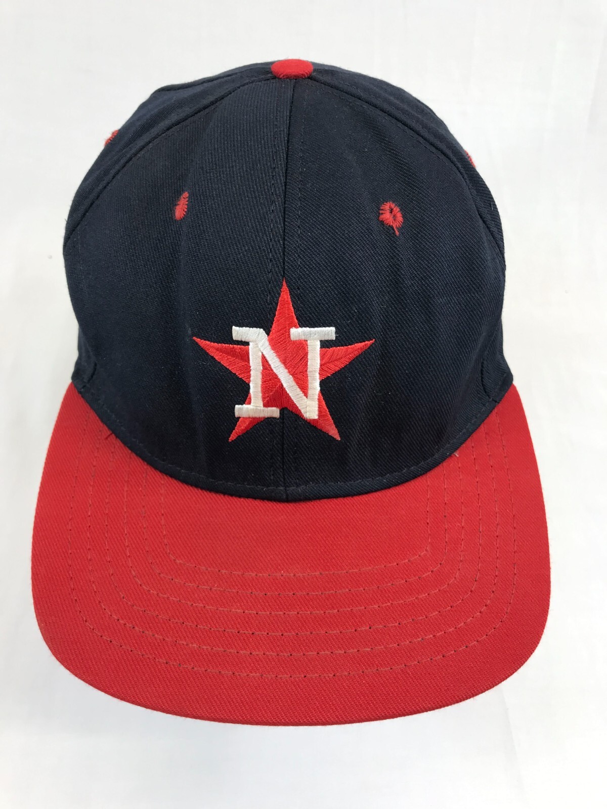 Baseball Logo Red Star Fitted Pro-Line Baseball Hat C… - Gem