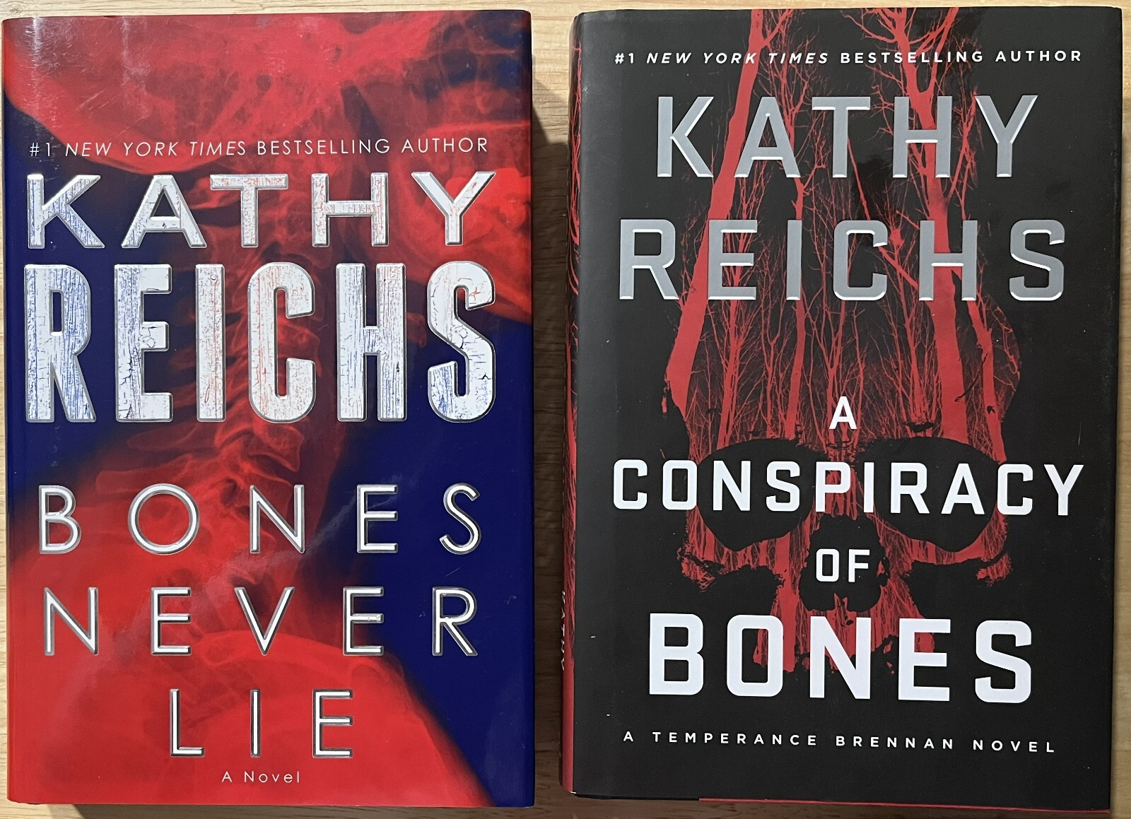 Lot of 2 Kathy Reichs: Bones Never Lie~Conspiracy Bones (Temperance Brennan) HC 9781982138882| eBay