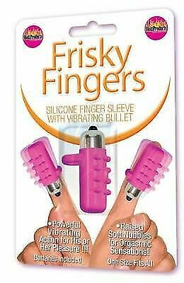 Frisky Fingers Silicone Finger Sleeve Purple Vibrator Vibe Erotic ...