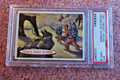 1957 TOPPS TARGET MOON #71 VENUS DUST STORMS PSA 9 MINT SPACE AGE NONE ...