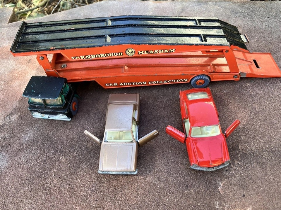 Lesney Matchbox Guy Warrior Car Transporter + Ford Cortina + Volkswagen ...