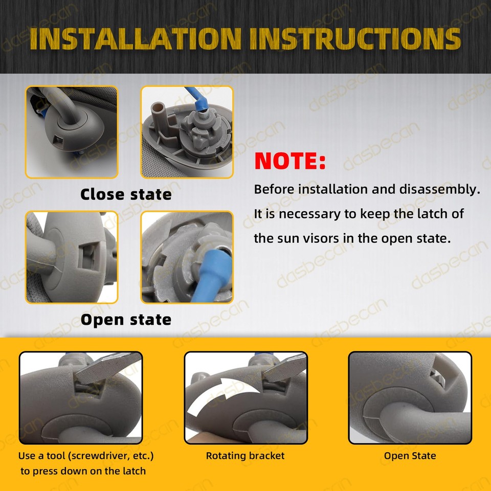 83230-SZA-A01Z Right Passenger Side Sun Visor w/ Light for Honda Pilot ...