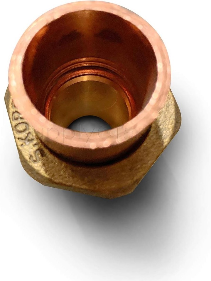 1-1/2" No Lead Copper Union Fitting with Sweat to Male Threaded ...