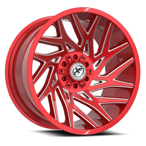 20x10 XF Off-Road XF-229 Anodized Red & Milled Wheel 5x5/5x5.5 (-12mm ...